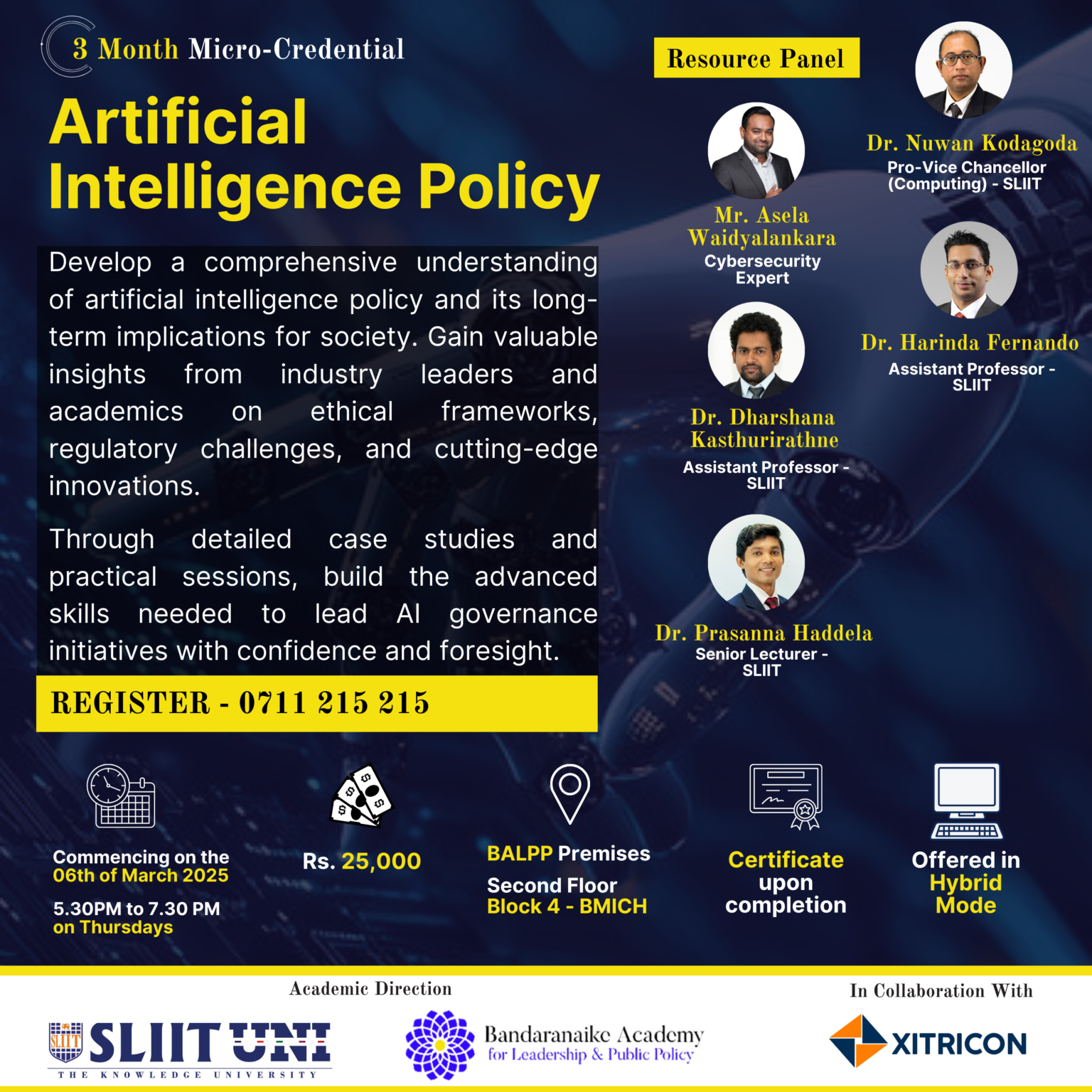 Micro Credential – Artificial Intelligence Policy - BALPP